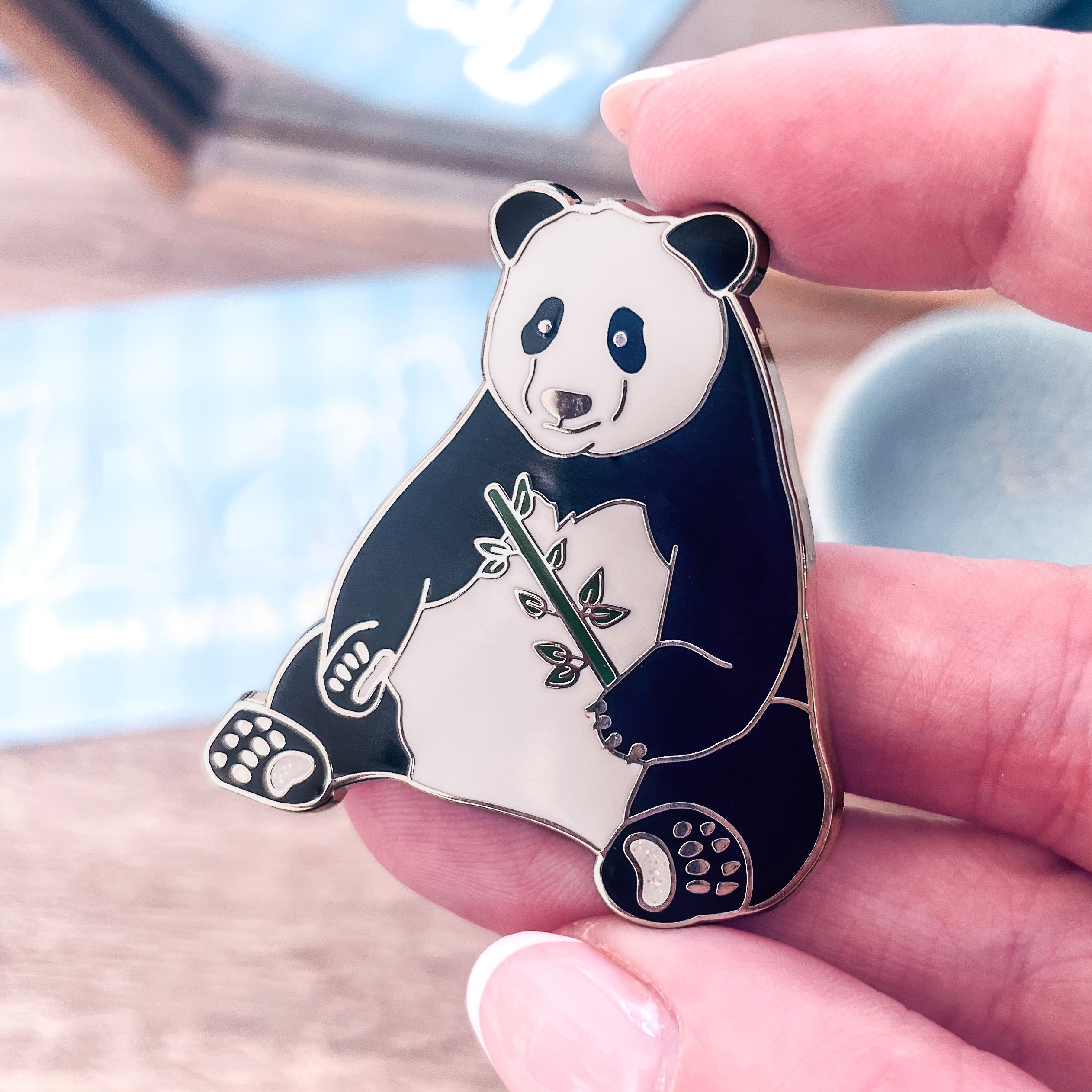Paddy the Giant Panda Enamel Pin – Pintada Designs