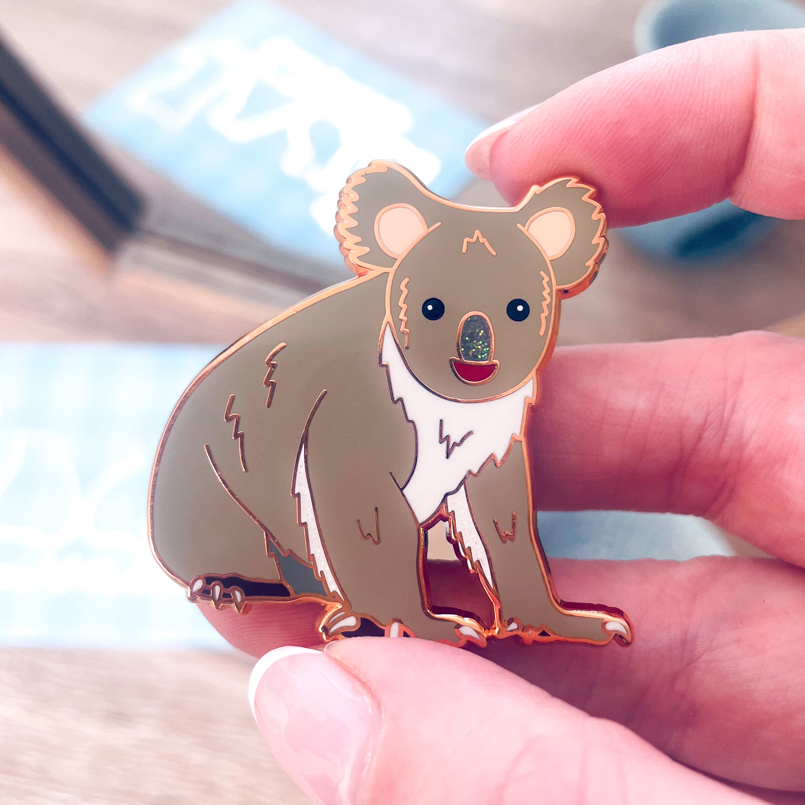 Karla the Koala Bear Enamel Pin – Pintada Designs